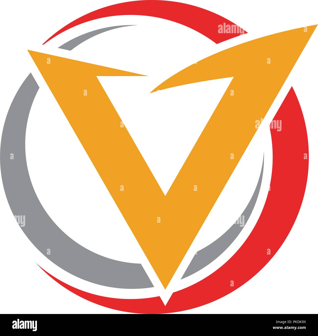 V Letter Lightning Logo Template vector icon illustration design Stock ...