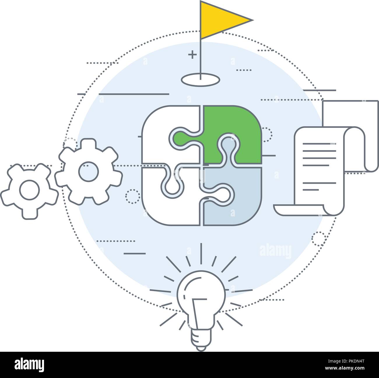 Content marketing cycle Stock Vector Images - Alamy