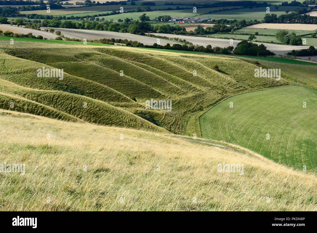 Giants Steps Uffington steep rippled sides left from the retreating ...