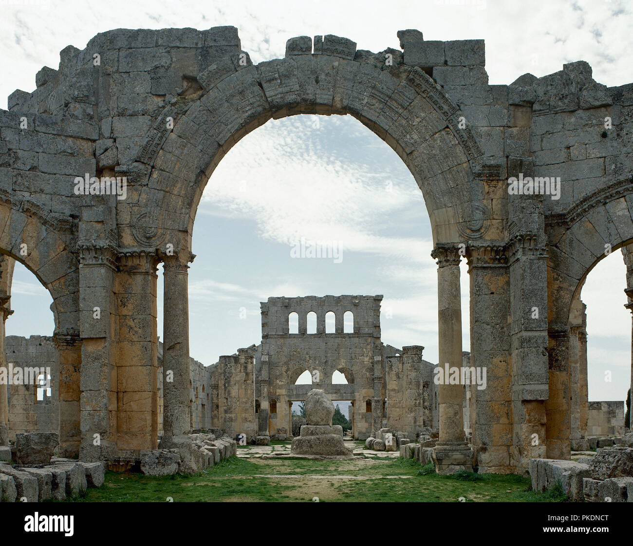 Church of Saint Simeon Stylites. It was built on the site of the pillar ...
