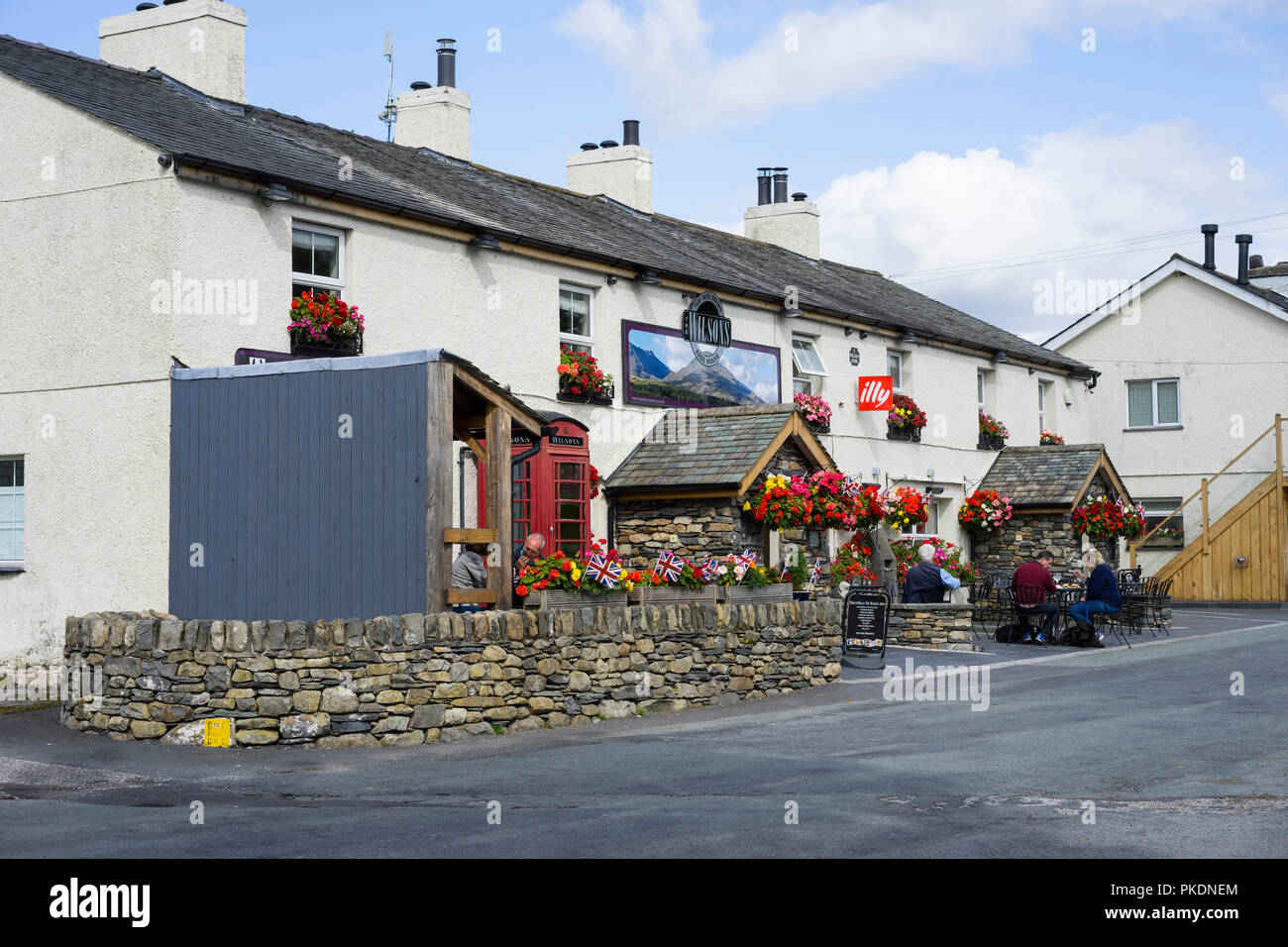 The Wilson Arms public house, Torver, West Cumbria, England, UK Stock ...