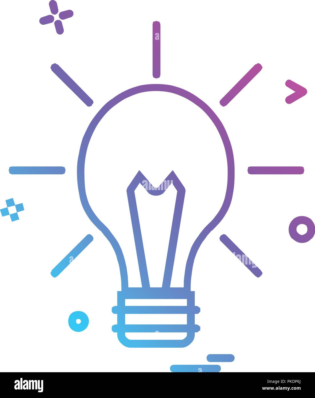 Idea icon design vector Stock Vector Image & Art - Alamy