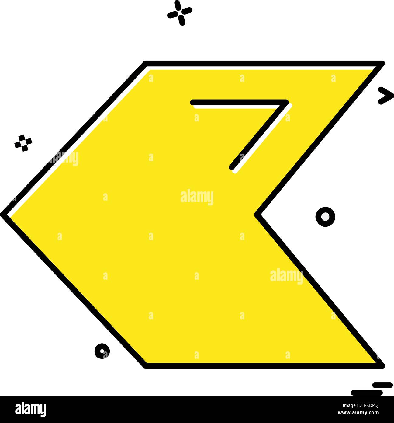 Left icon design vector Stock Vector Image & Art - Alamy