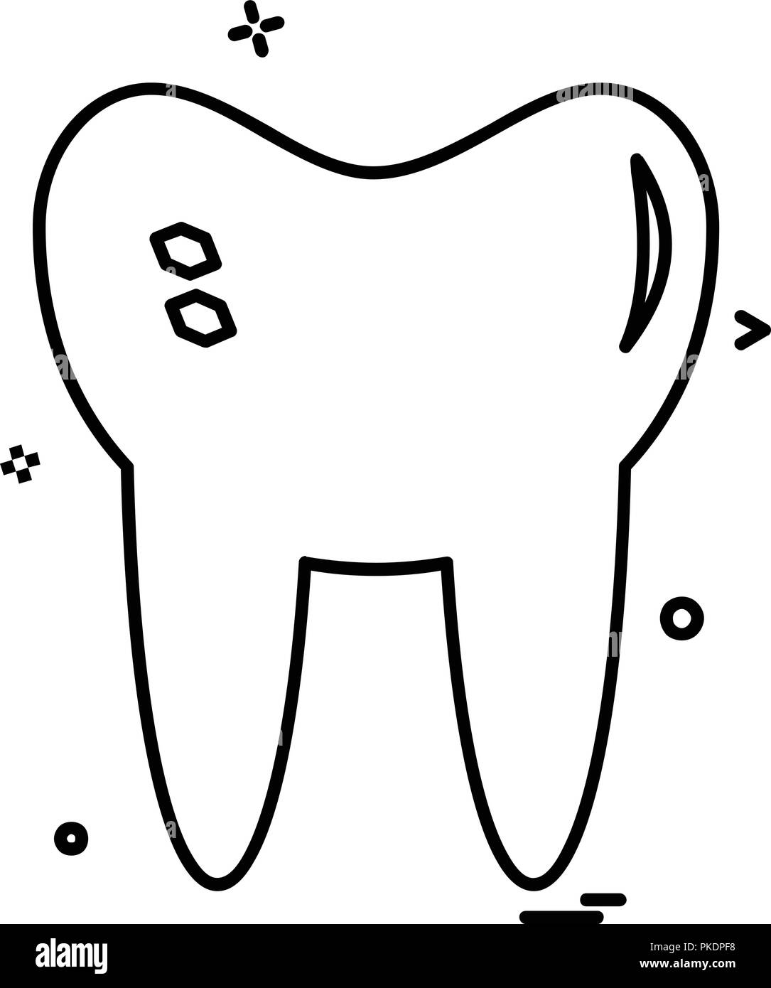 Tooth icon design vector Stock Vector Image & Art - Alamy