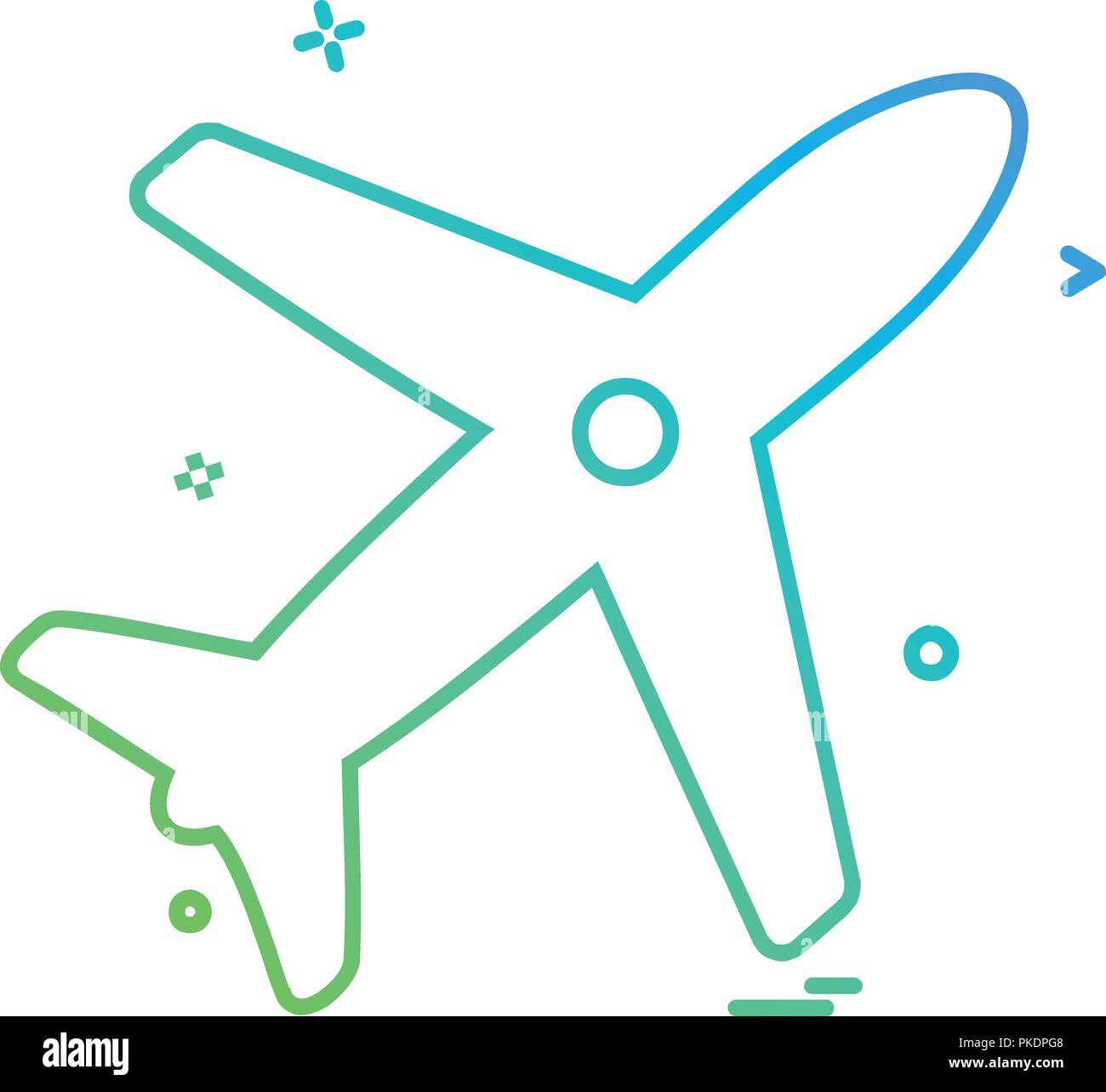 Aeroplane icon design vector Stock Vector Image & Art - Alamy