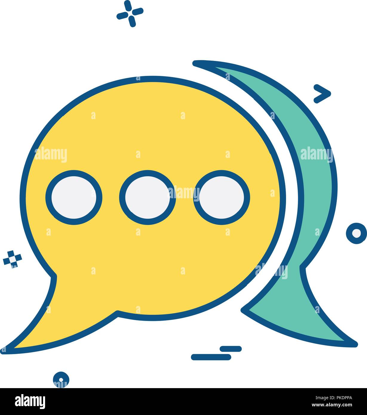 Message icon design vector Stock Vector Image & Art - Alamy