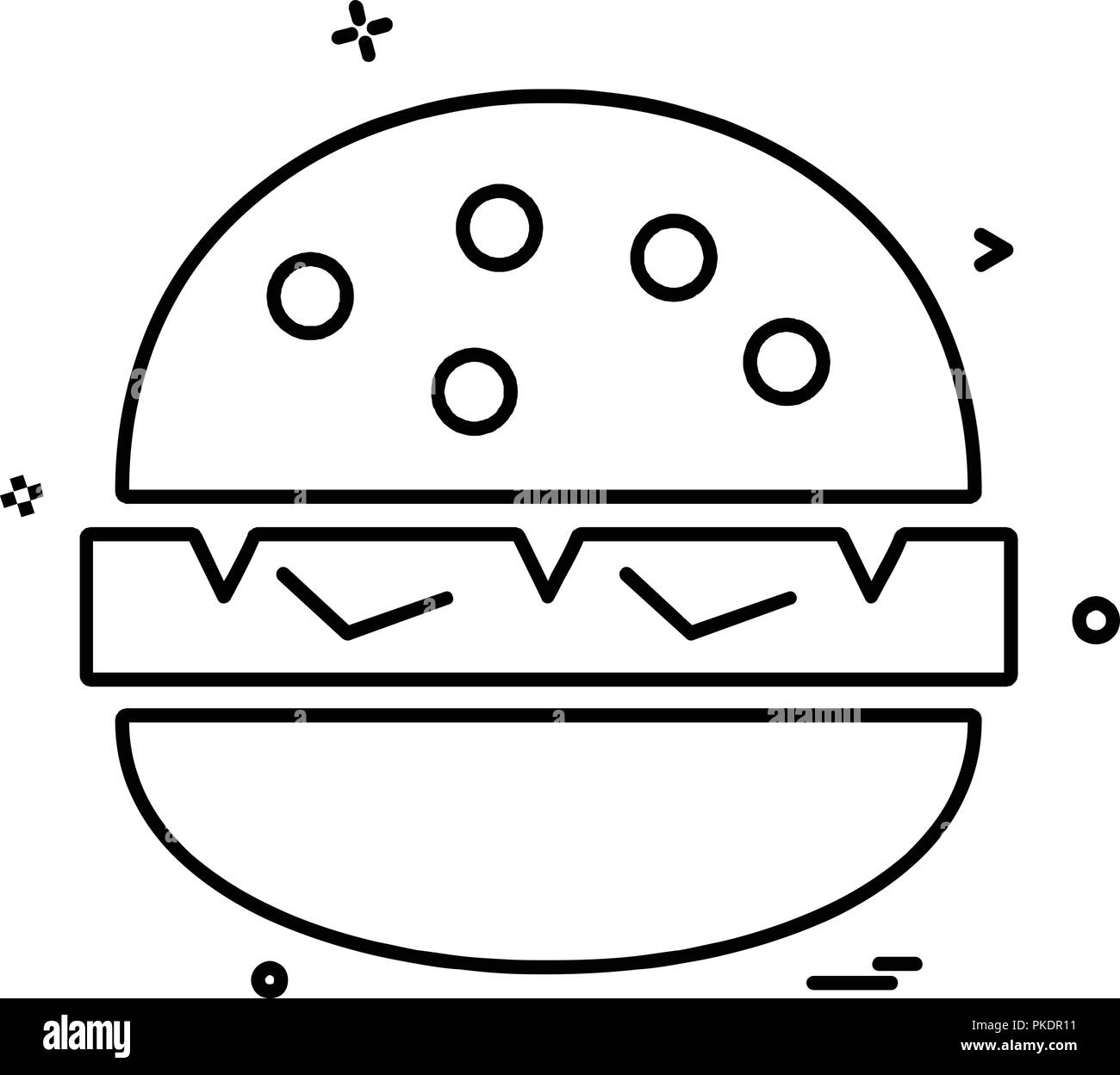 Burger icon design vector Stock Vector Image & Art - Alamy