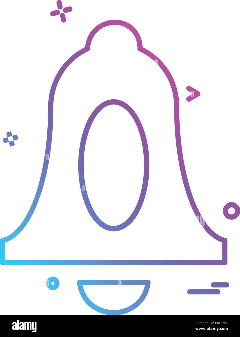 Bell icon design vector Stock Vector Image & Art - Alamy