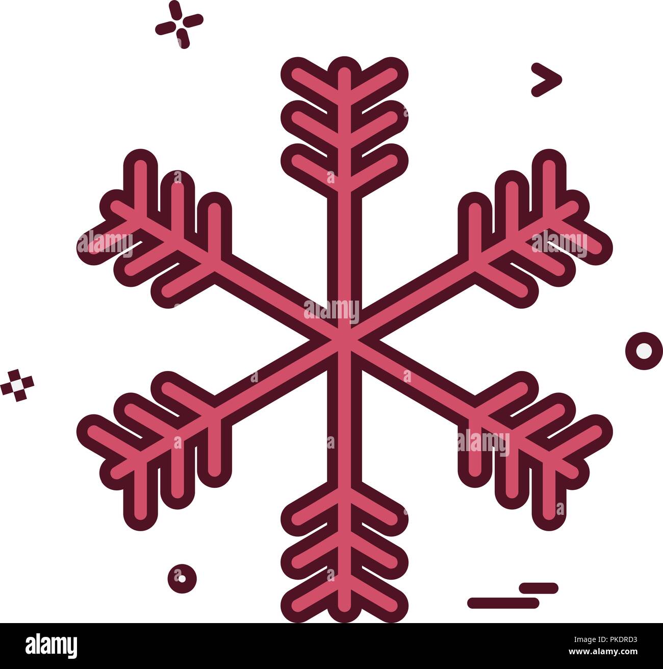 Snow flakes icon design vector Stock Vector Image & Art - Alamy