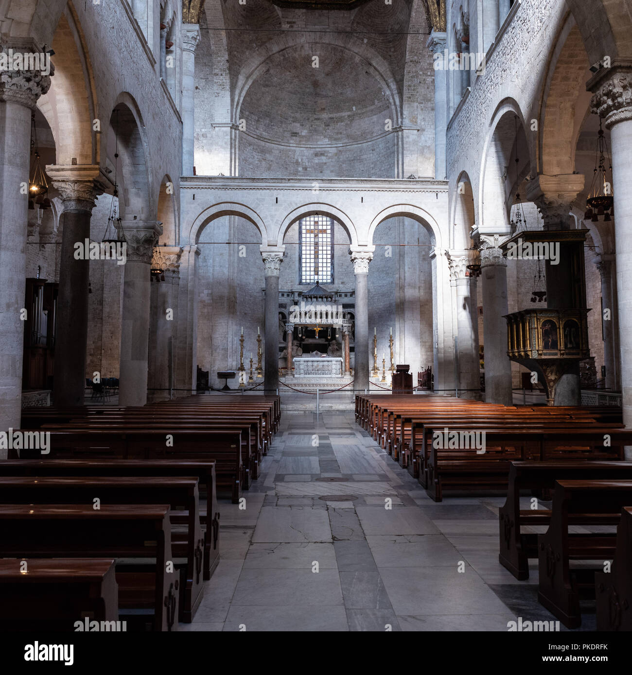 Ancient Basilica of San Nicola, Bari Stock Photo - Alamy