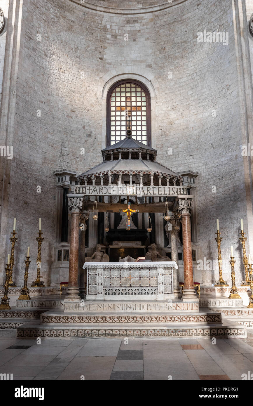 Ancient Basilica of San Nicola, Bari Stock Photo - Alamy