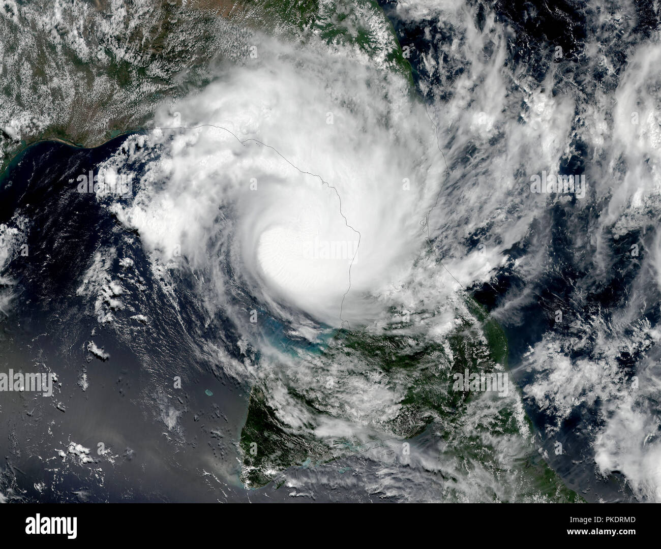 Giant cyclone on the planet Earth. Elements of this image furnished by ...