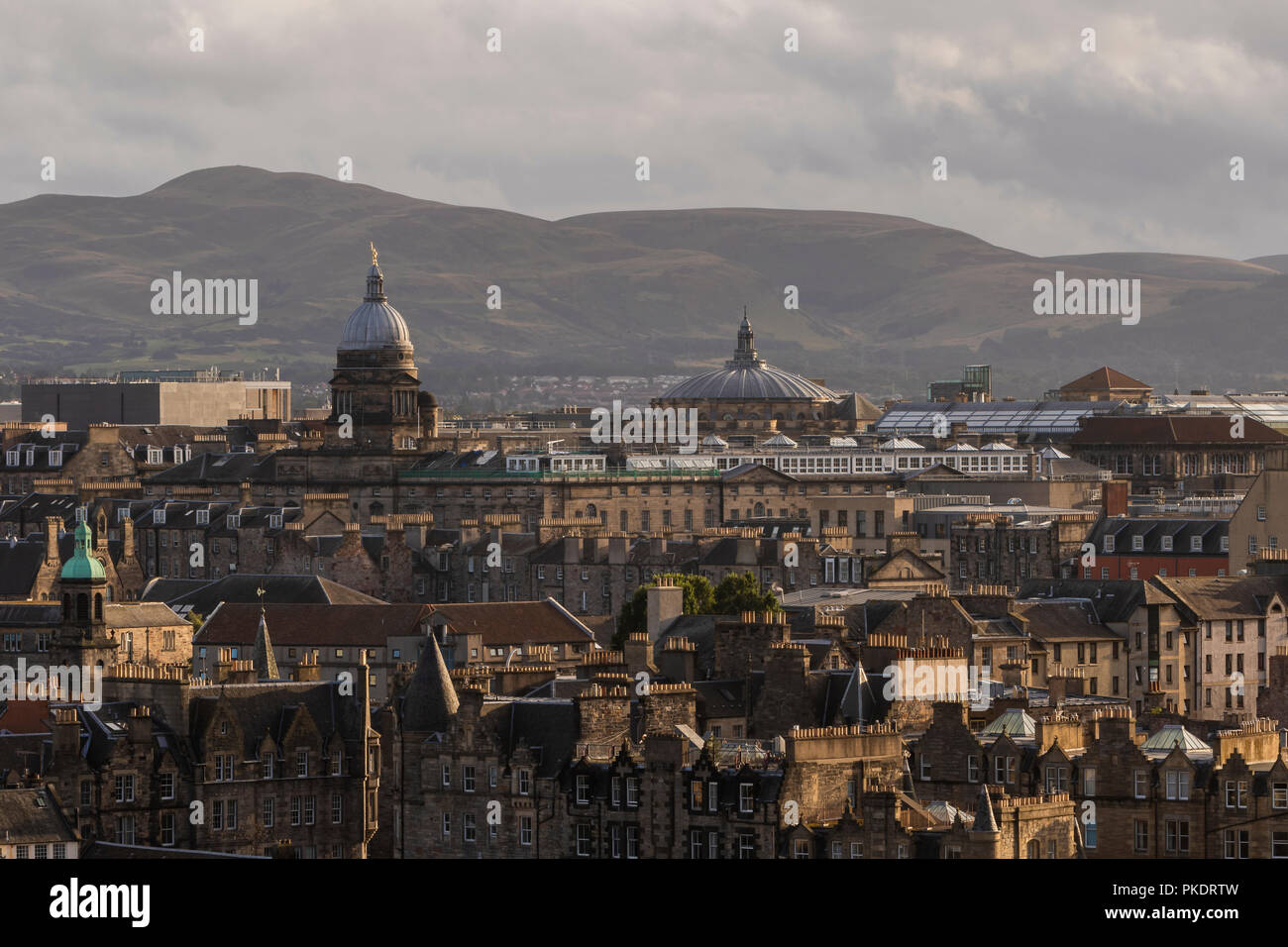 Edinburgh University Old College and the Pentlands, Skyline Scotland ...