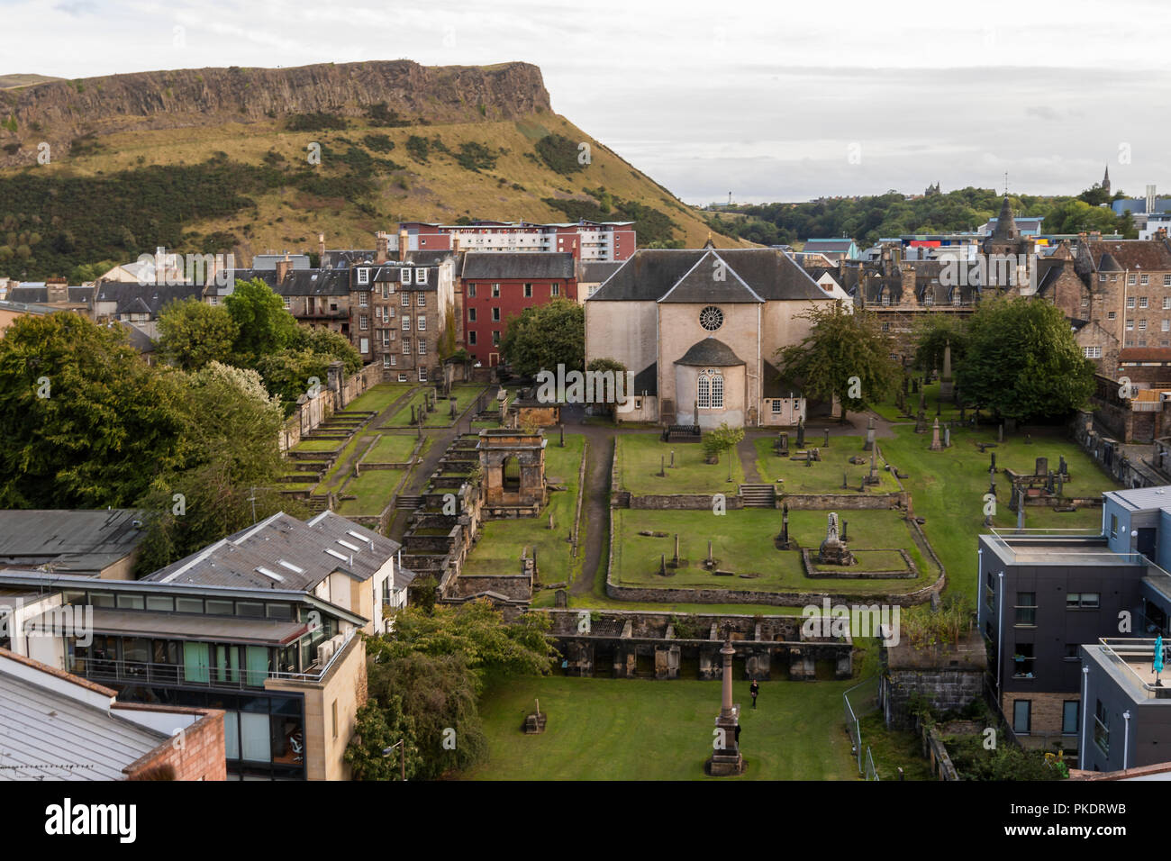 Canongate kirk presbyterian church on Royal Mile Edinburgh, Scotland ...