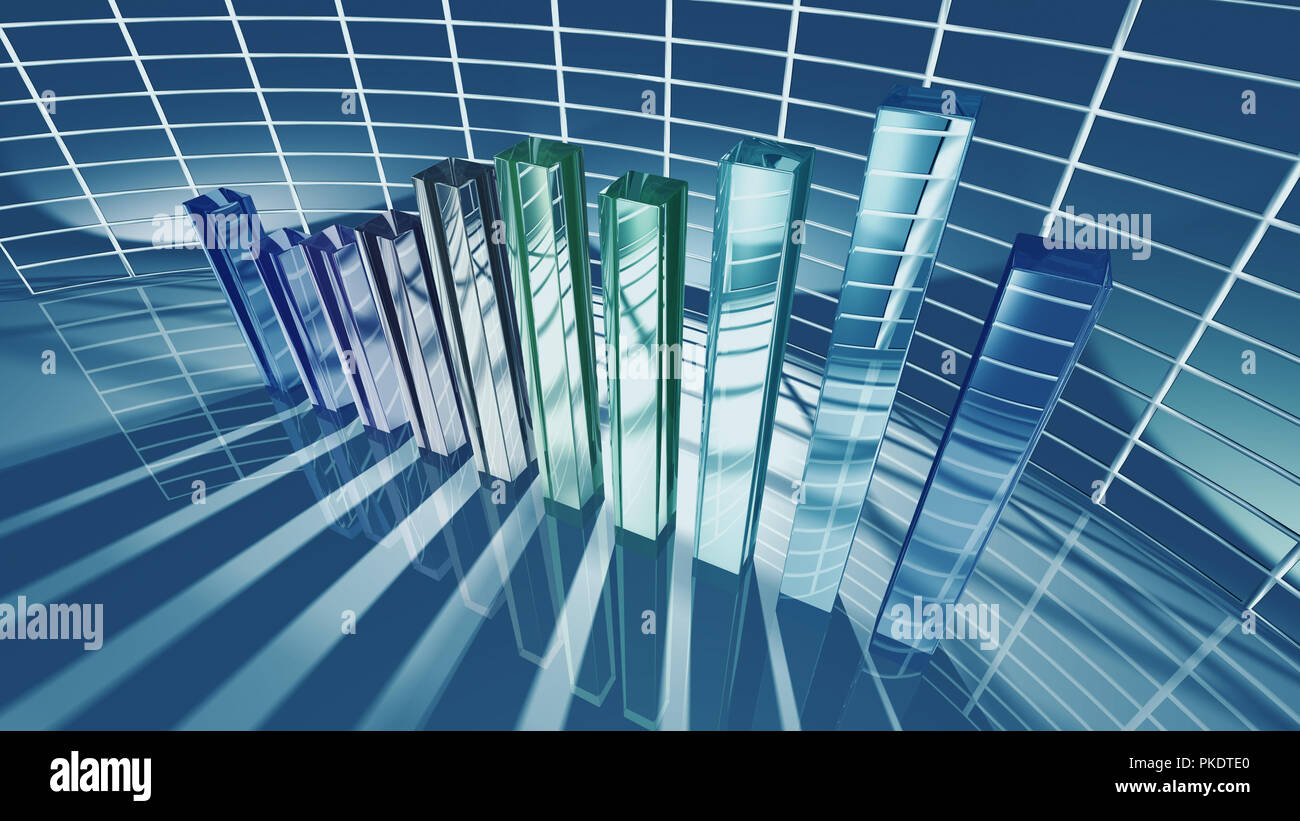 Business bar chart for economic concept Stock Photo - Alamy