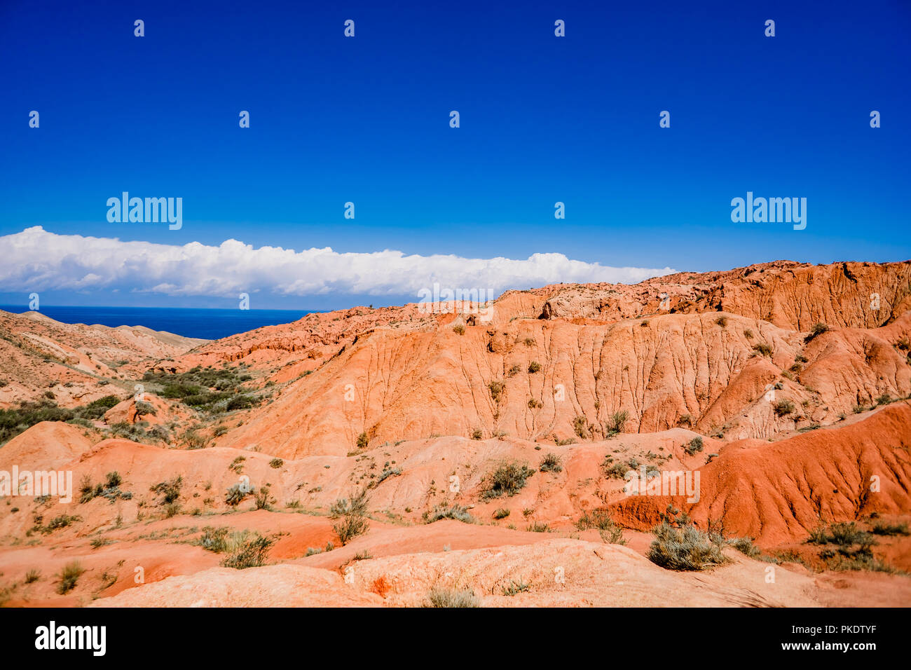 the landscape of the red mountains Stock Photo - Alamy