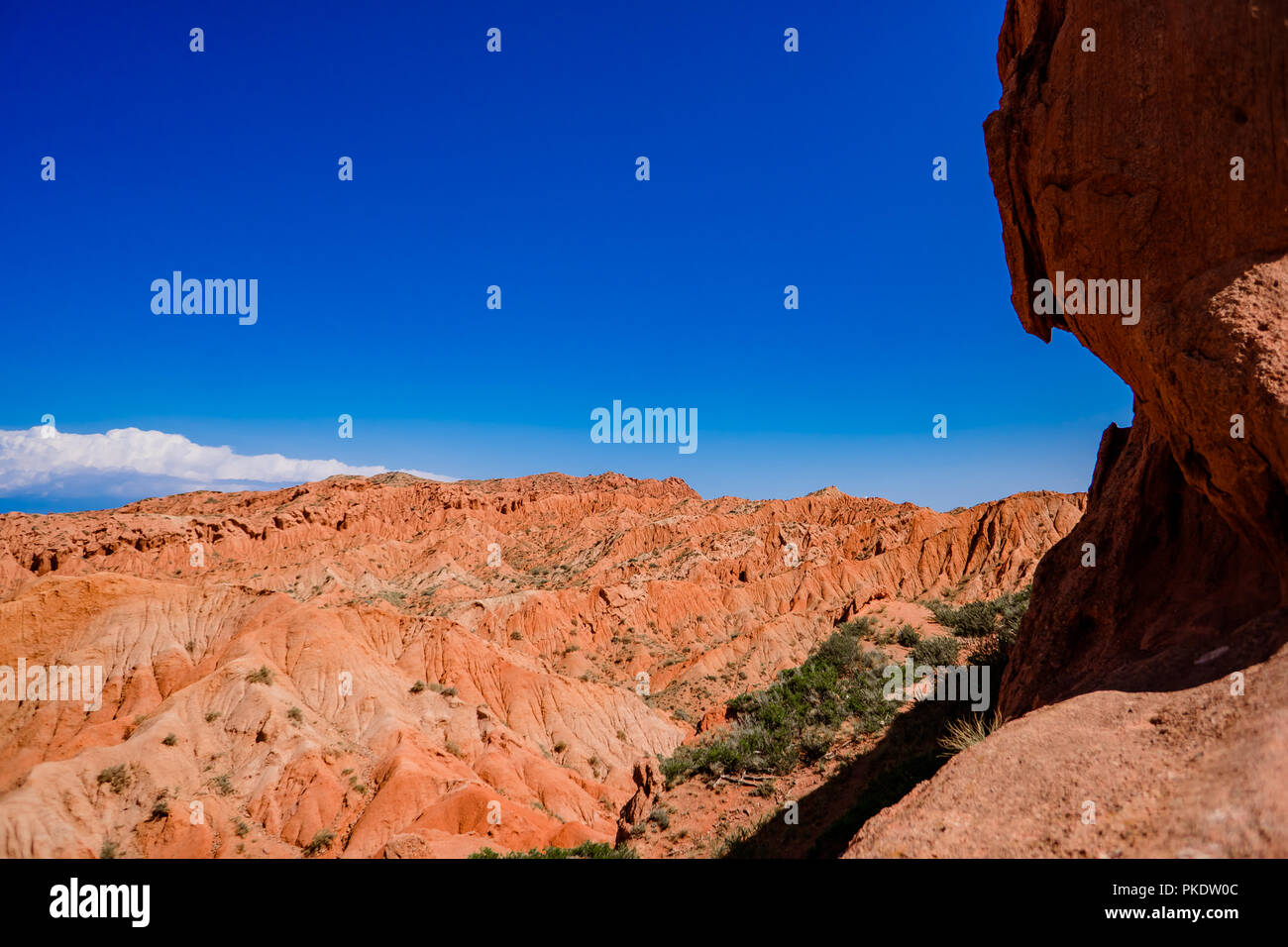 the landscape of the red mountains Stock Photo - Alamy