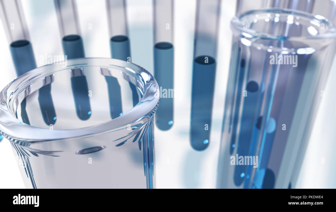 Glass laboratory test tubes close up Stock Photo - Alamy