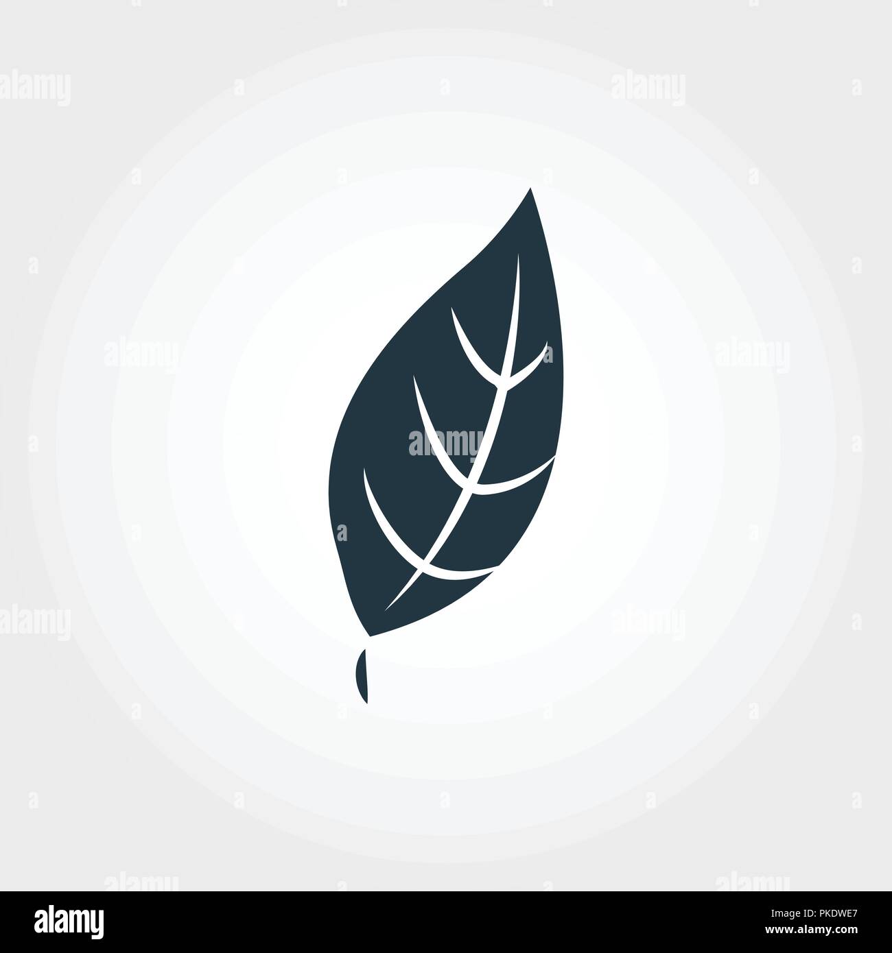 Leaf icon. Monochrome style design from collection. UI. Pixel perfect ...