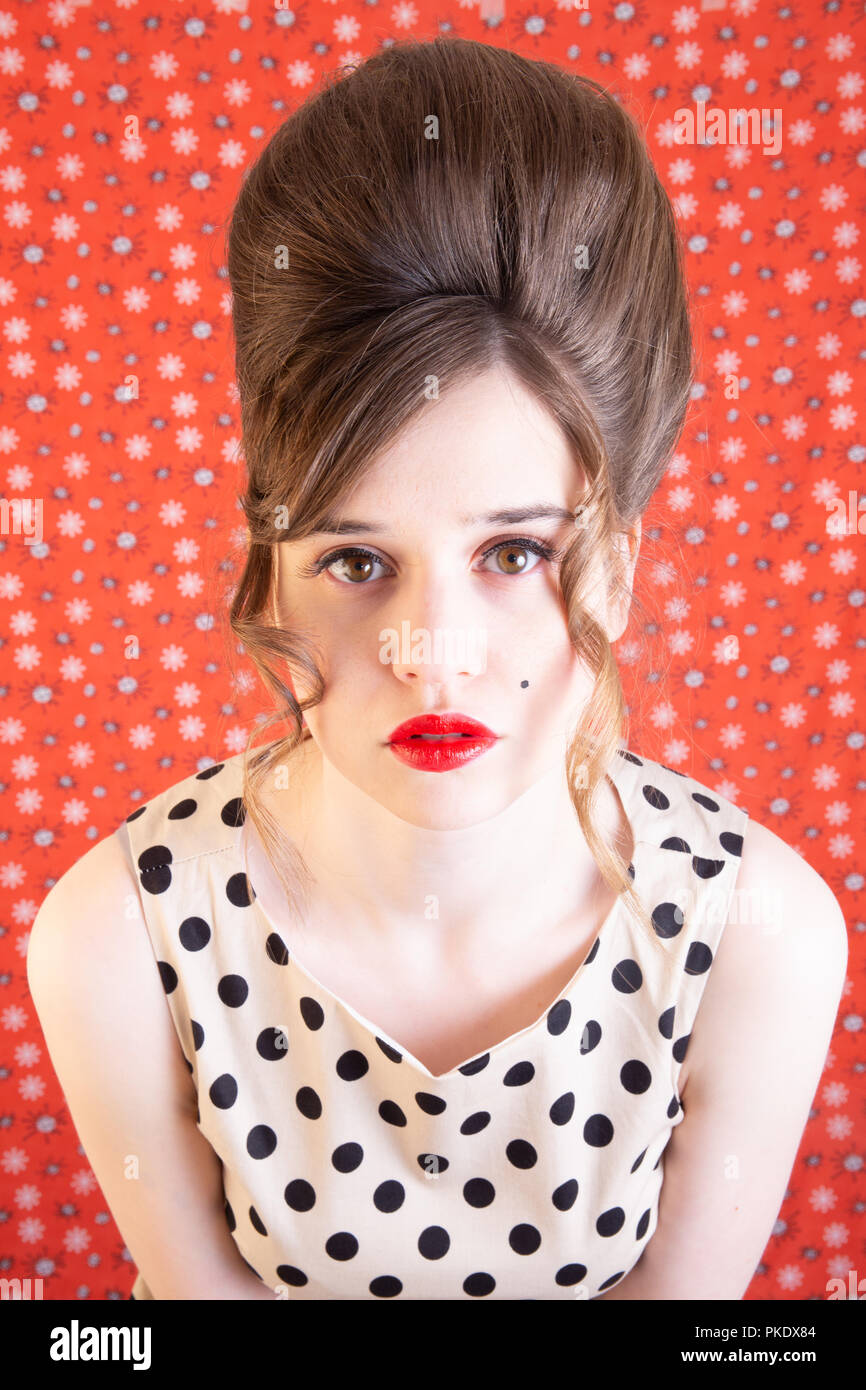 1950's stylised self portraits Stock Photo - Alamy