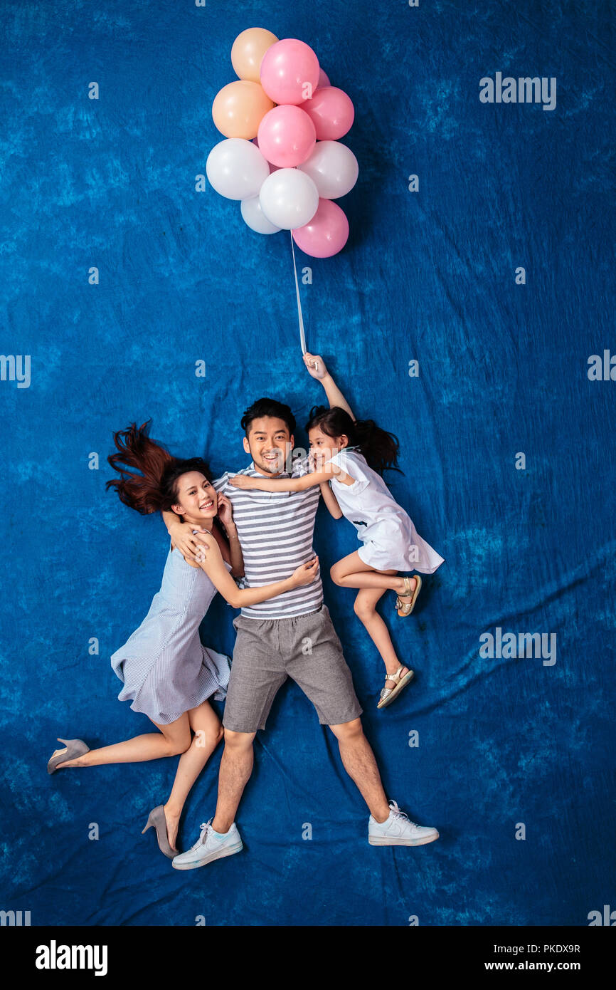 A happy family Stock Photo - Alamy