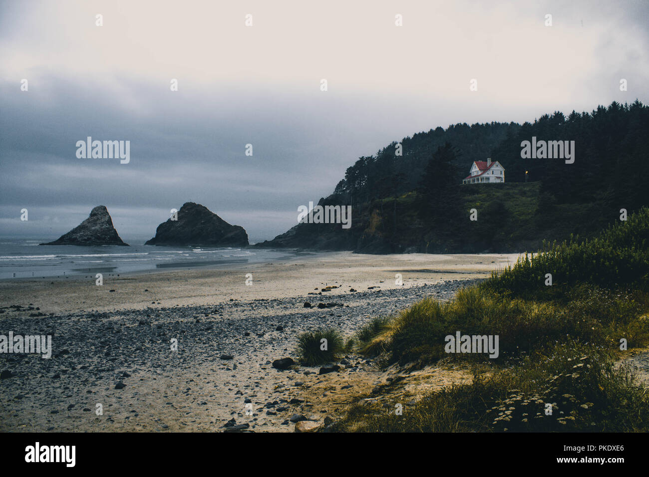 Heceta Head Lighthouse Oregon Coast Stock Photo - Alamy