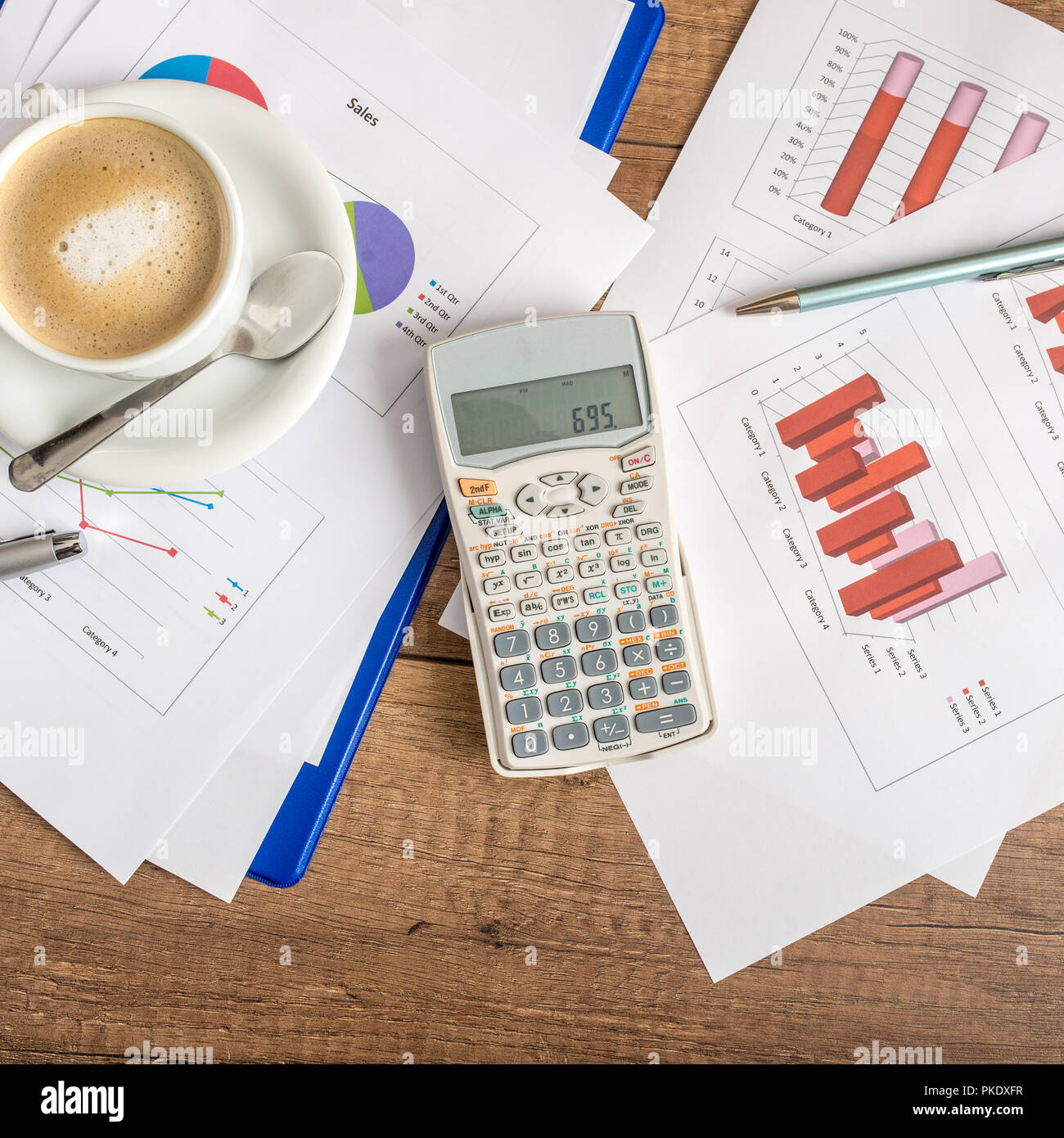 Paperwork of graphs hi-res stock photography and images - Alamy