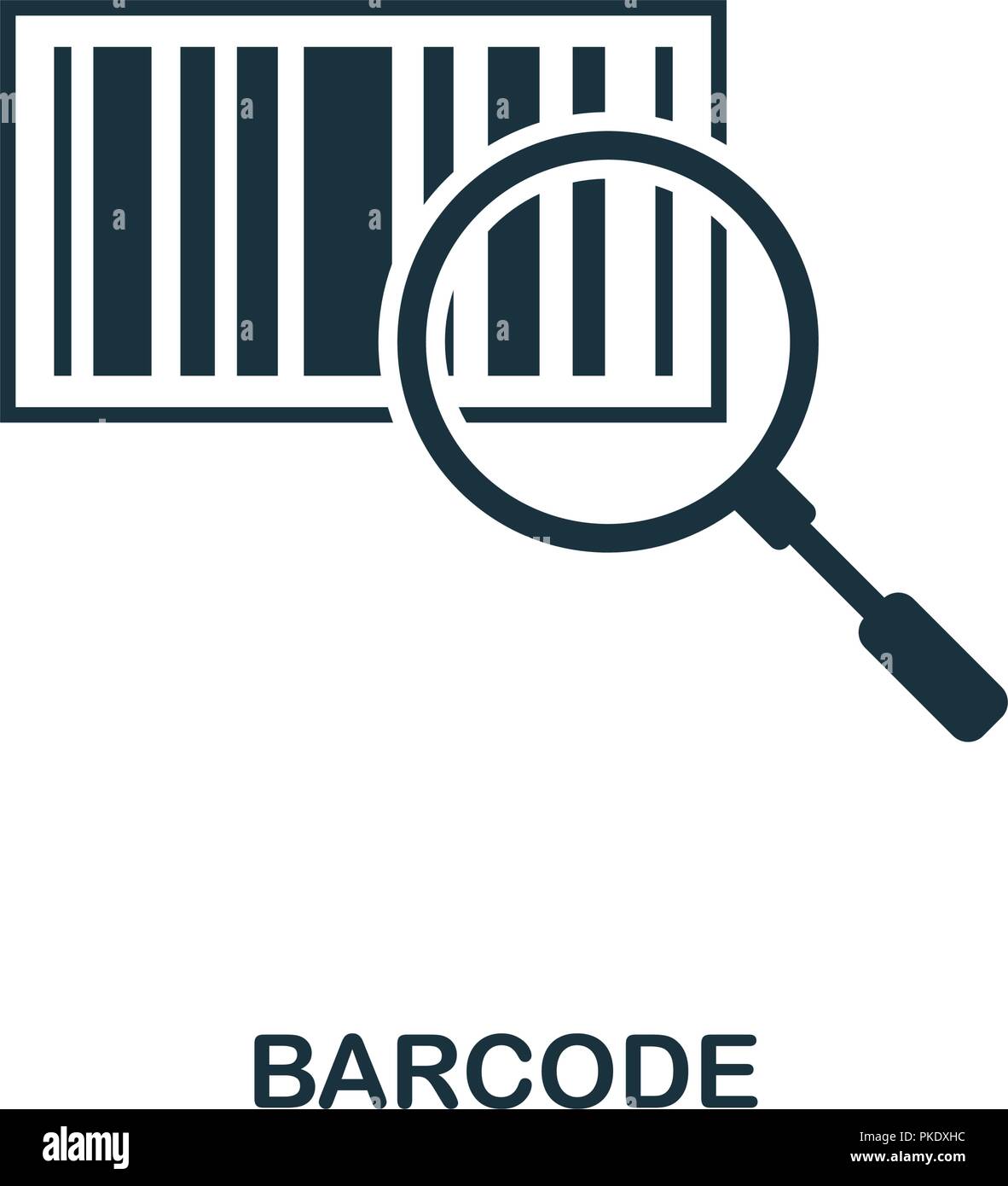 Barcode icon. Monochrome style design from e-commerce collection. UI ...