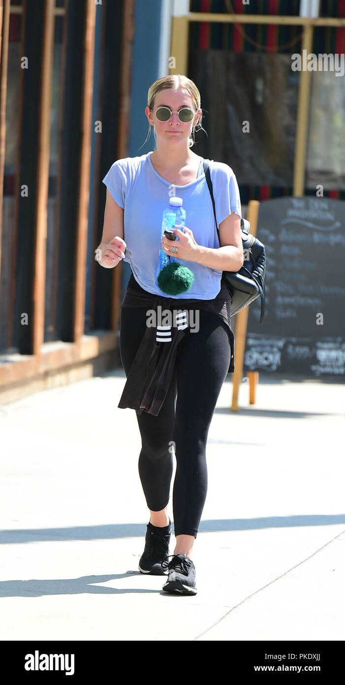 Ashlee Simpson finishes a Sunday workout Featuring: Ashlee Simpson ...