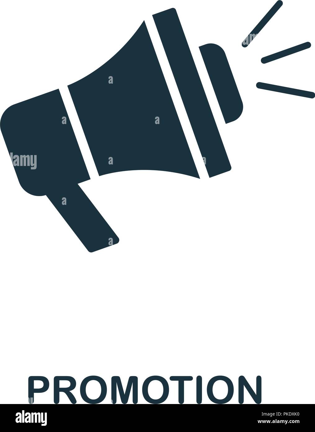 Promotion icon. Monochrome style design from e-commerce collection. UI ...