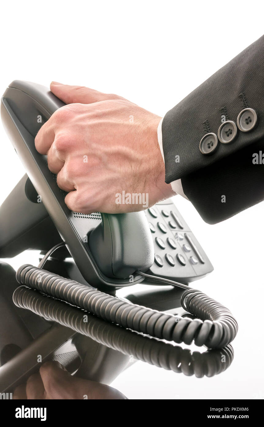 Receptionist answering phone hi-res stock photography and images - Alamy