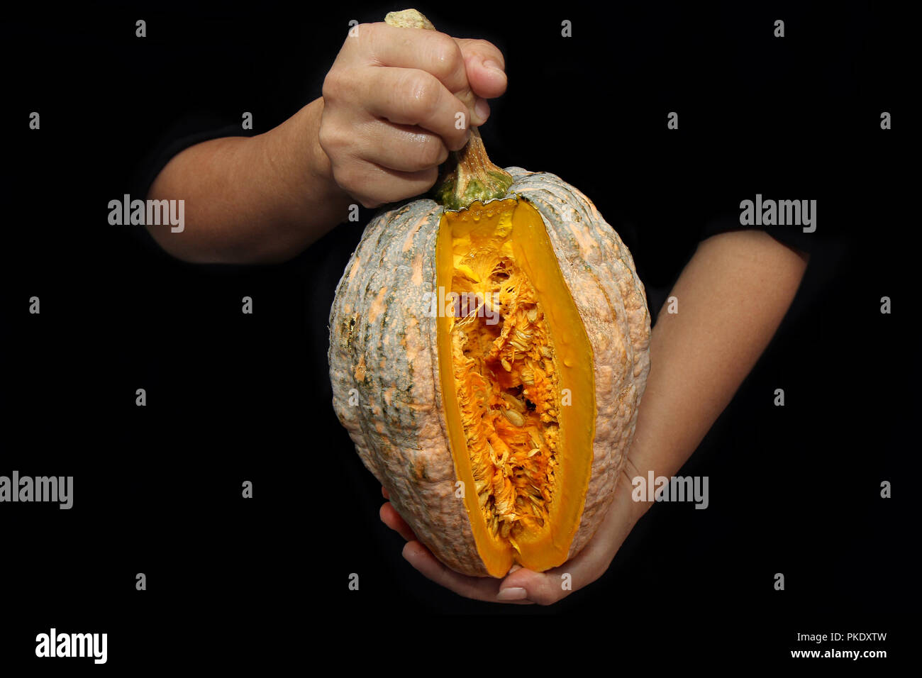 Thai Pumpkin,Delicious vegetable commonly used in savory and sweet ...