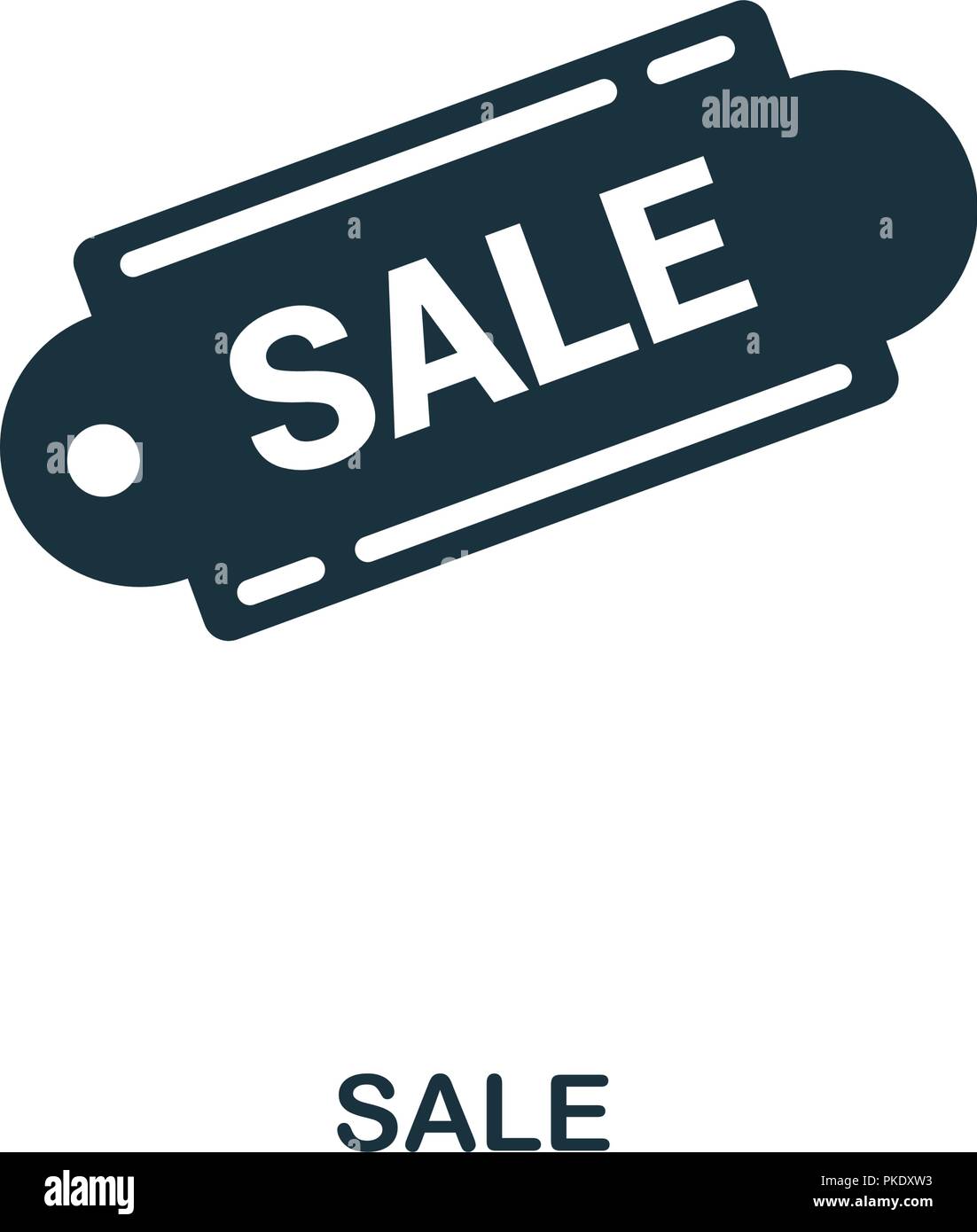 Sale icon. Monochrome style design from e-commerce collection. UI ...