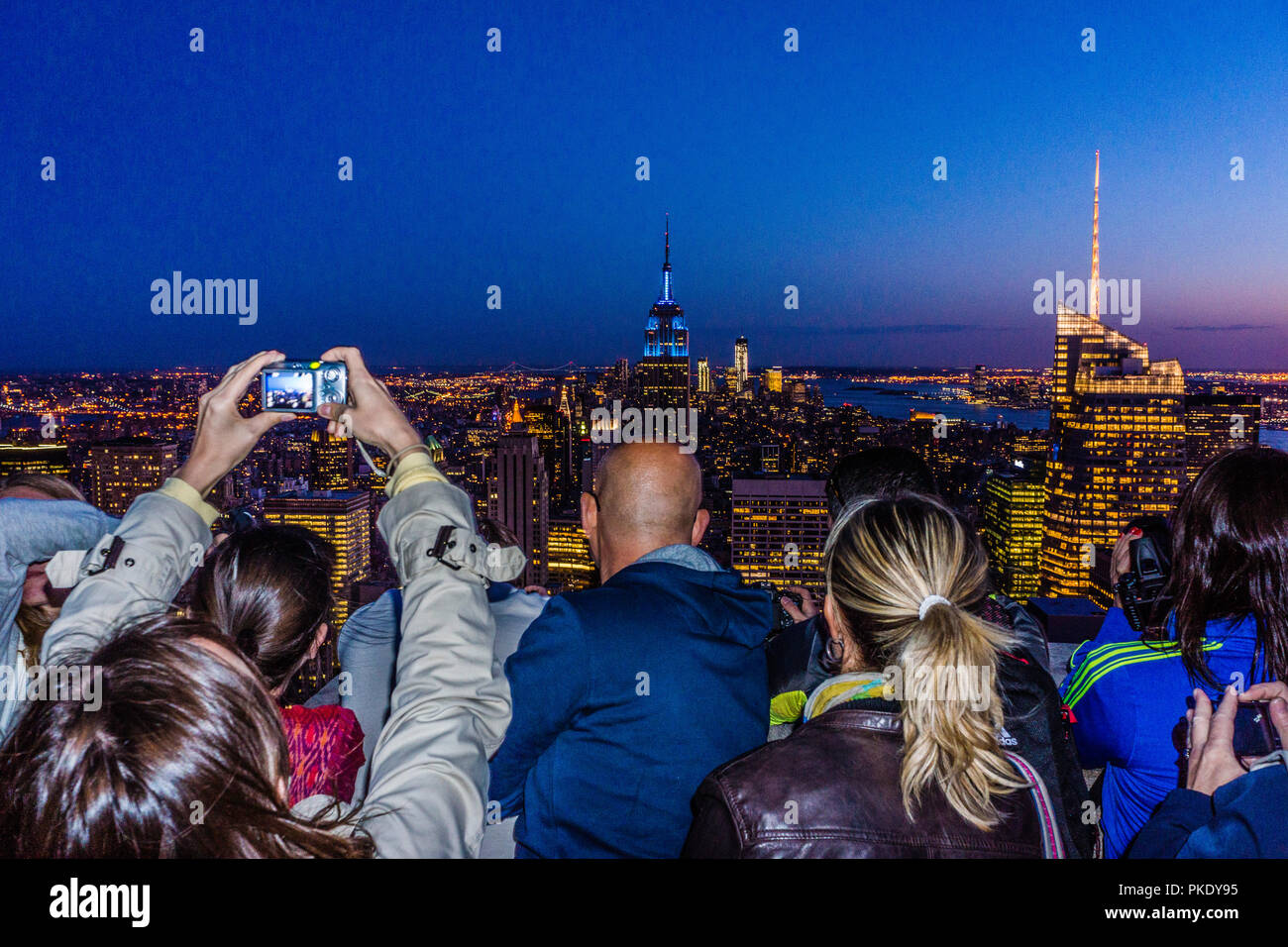 Top of The Rock Observation Deck Rockefeller Center Manhattan New York ...