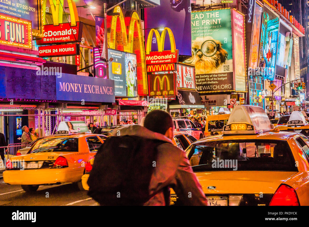 Times Square Theater District Manhattan New York, New York, USA Stock ...