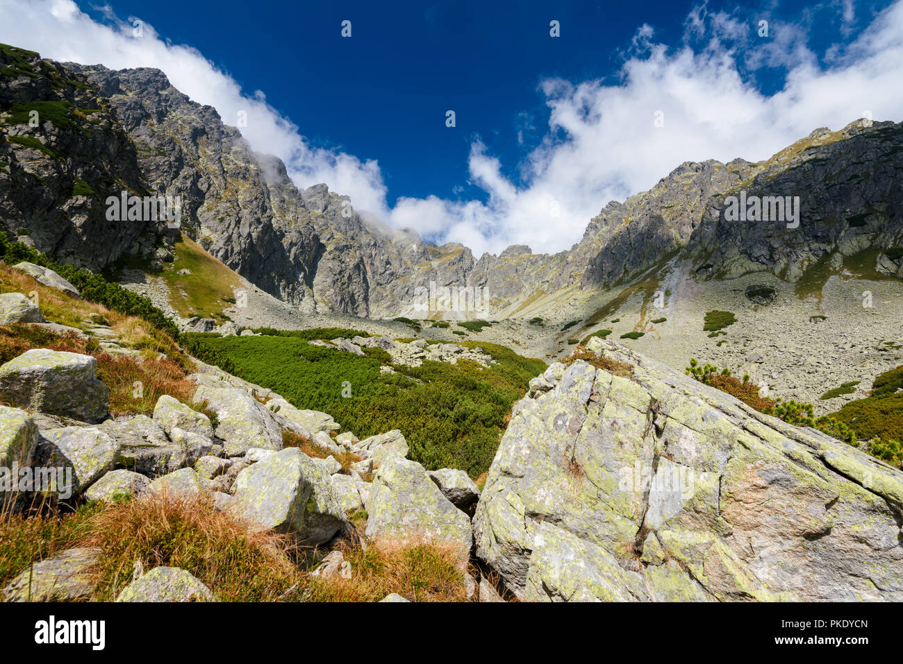 Mountain Peaks in the High Tatra, Orla Perc Stock Photo - Alamy