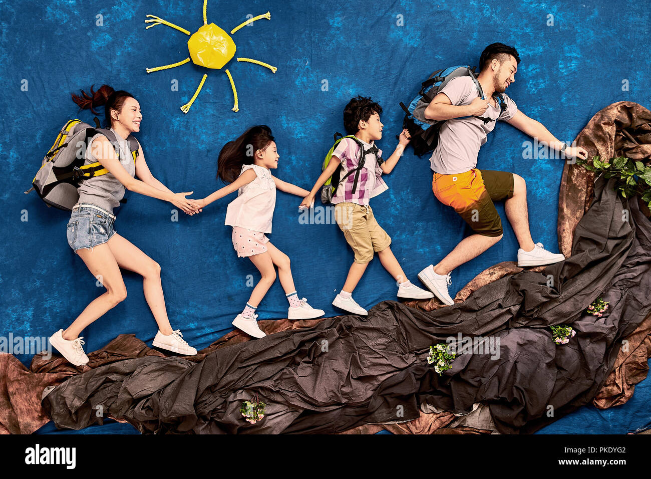 Happy family trip Stock Photo - Alamy