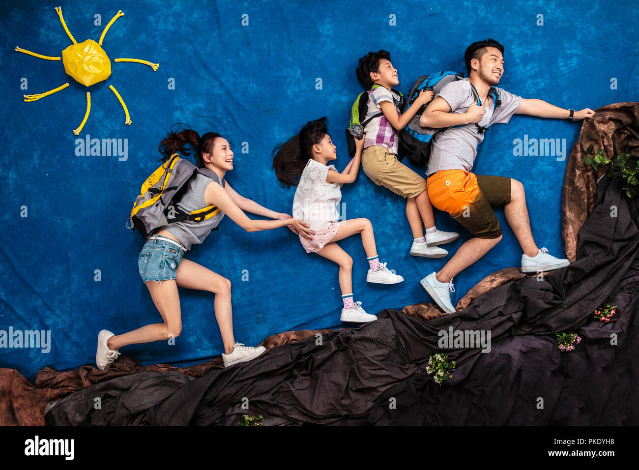 Happy family trip Stock Photo - Alamy