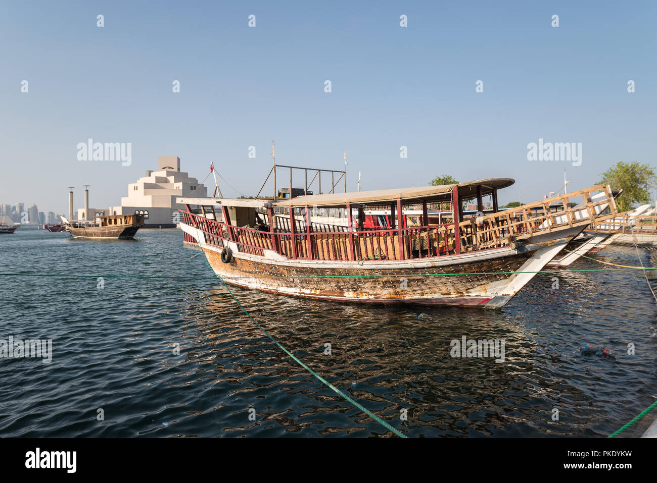 Qatar traditional dhow Stock Photo - Alamy