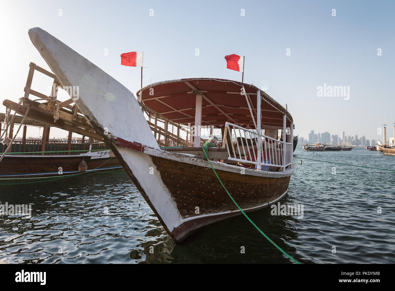 Qatar traditional dhow Stock Photo - Alamy