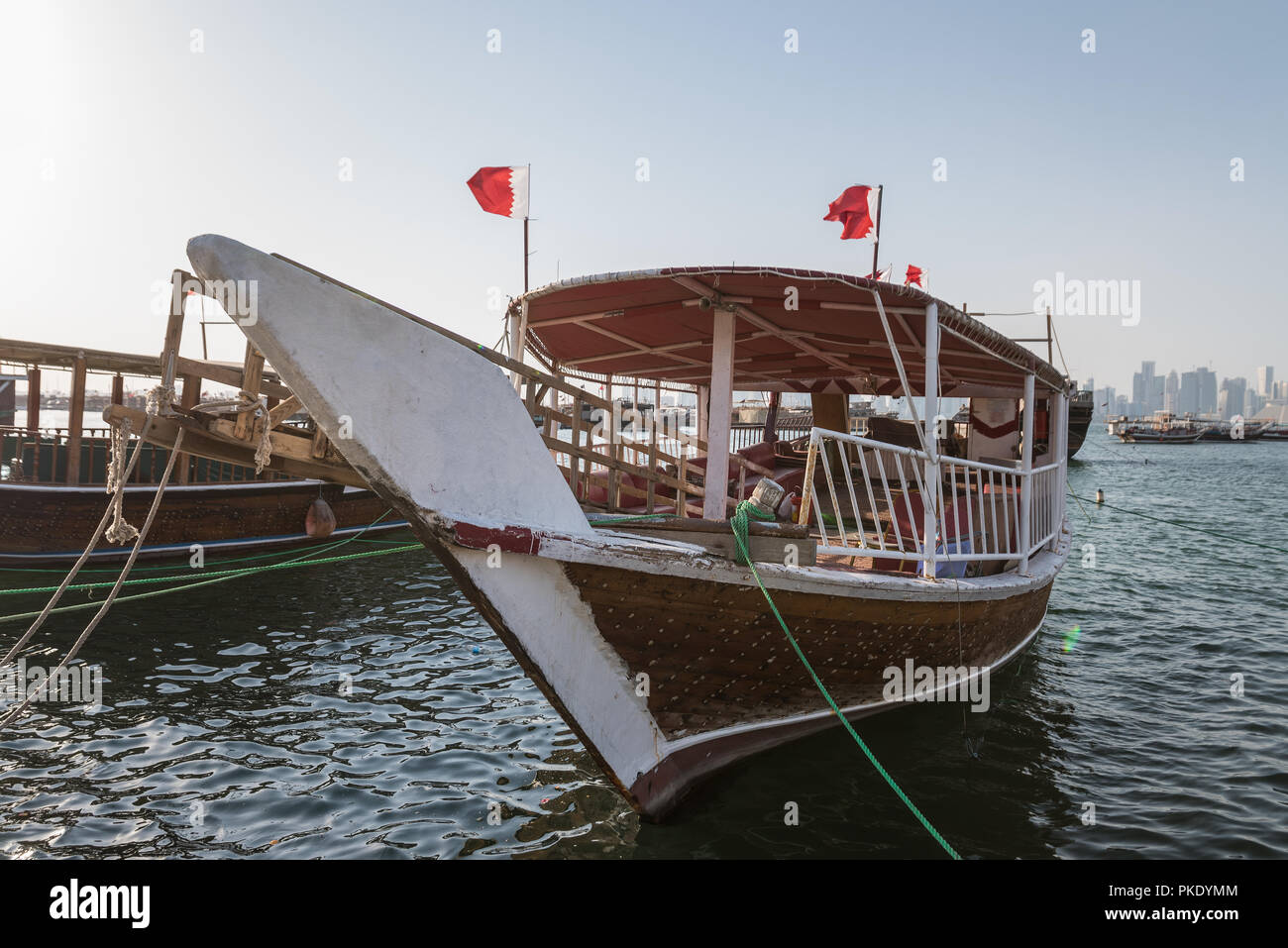 Qatar traditional dhow Stock Photo - Alamy