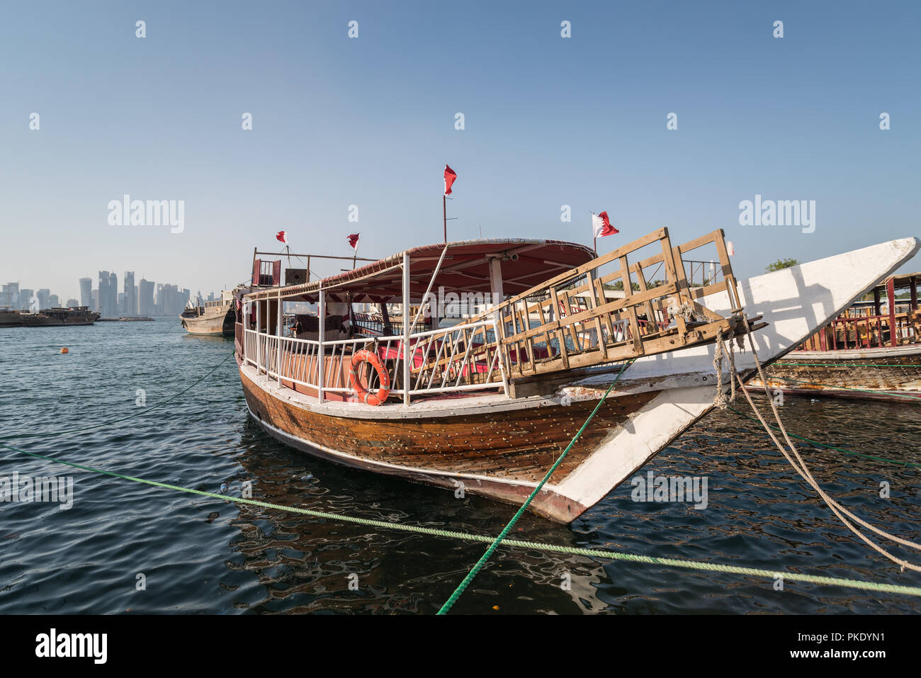 Qatar traditional dhow Stock Photo - Alamy