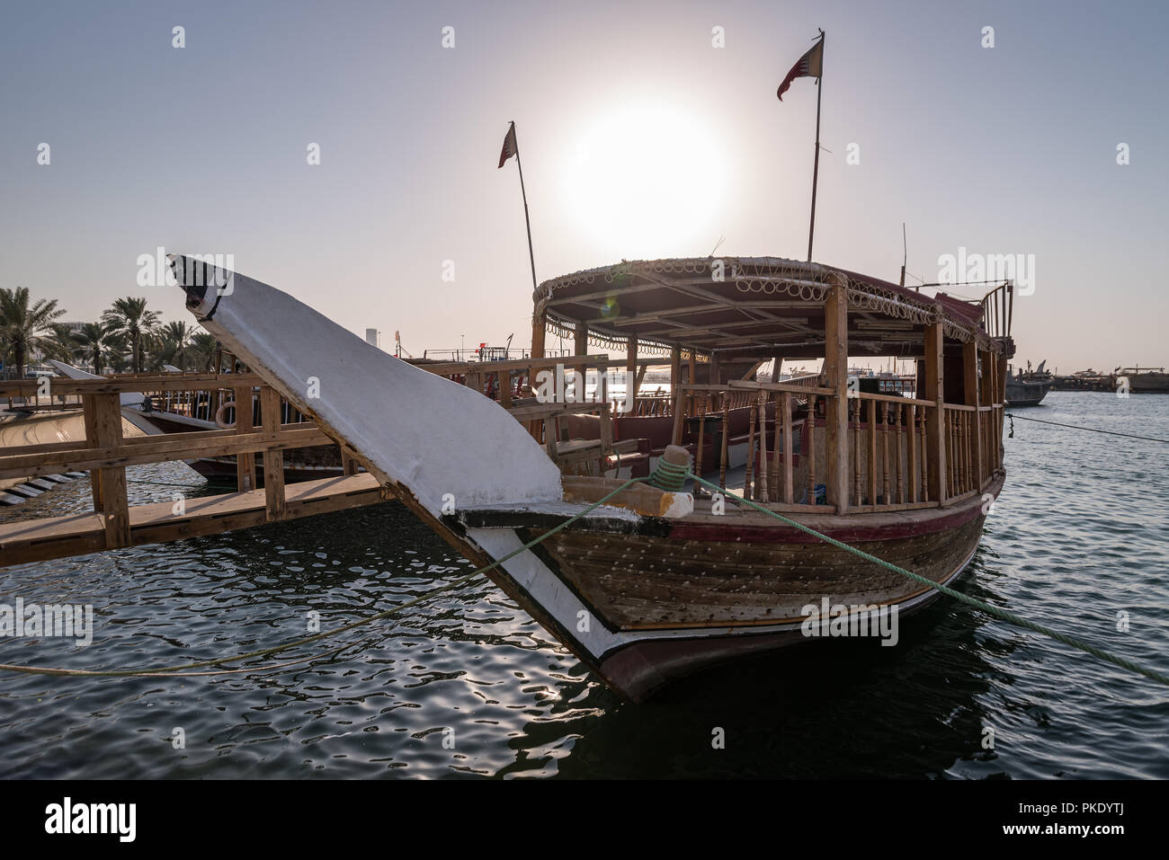 Qatar traditional dhow Stock Photo - Alamy