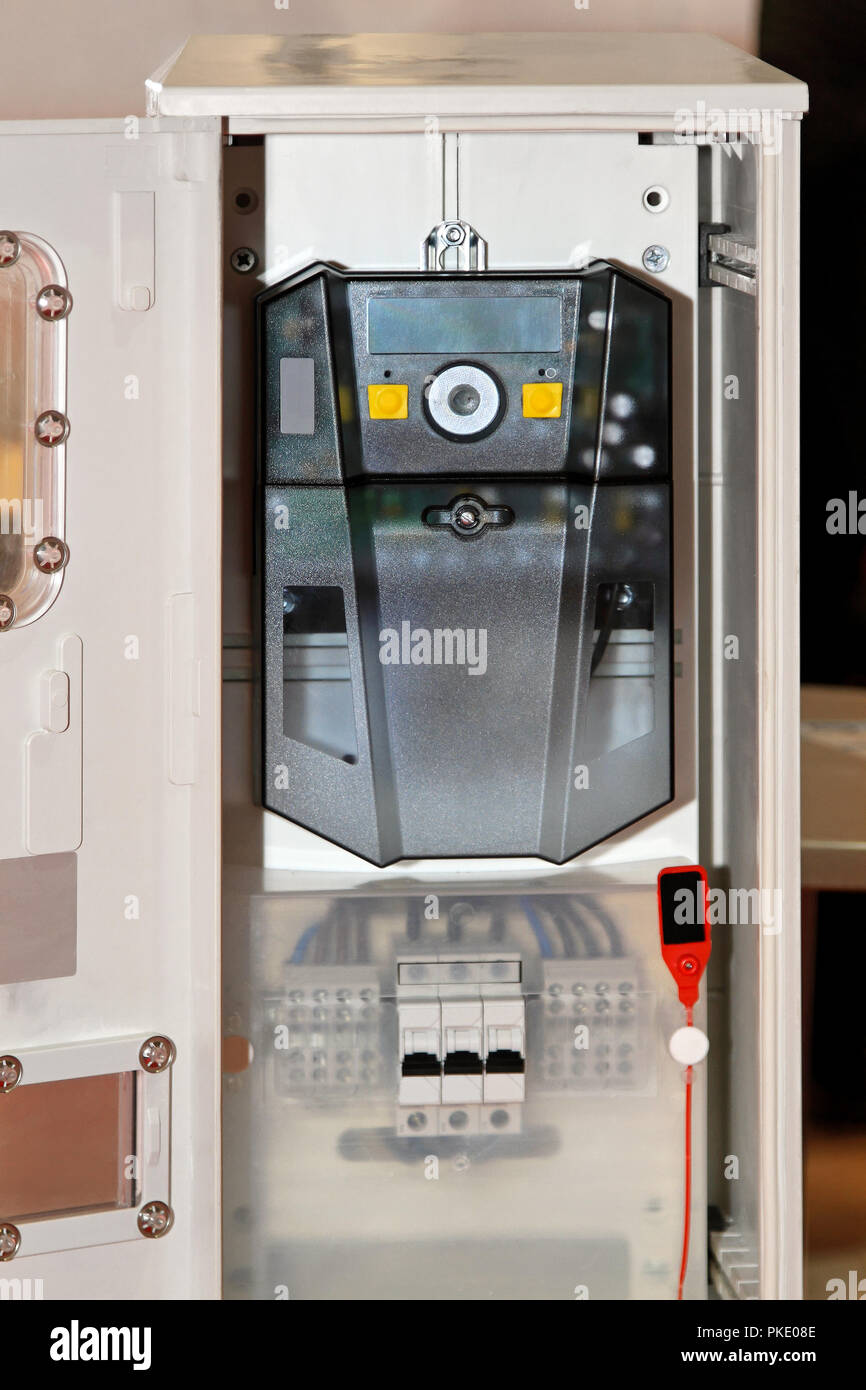 Smart electric home meter with remote consumption monitoring Stock ...