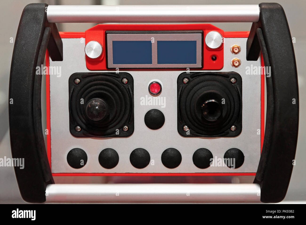 Wireless remote control unit for construction crane Stock Photo - Alamy