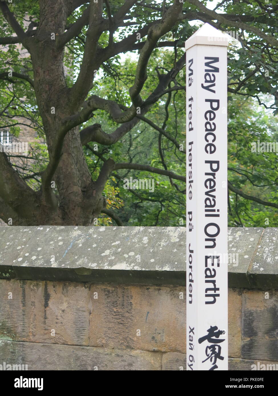 Peace pole hi-res stock photography and images - Alamy