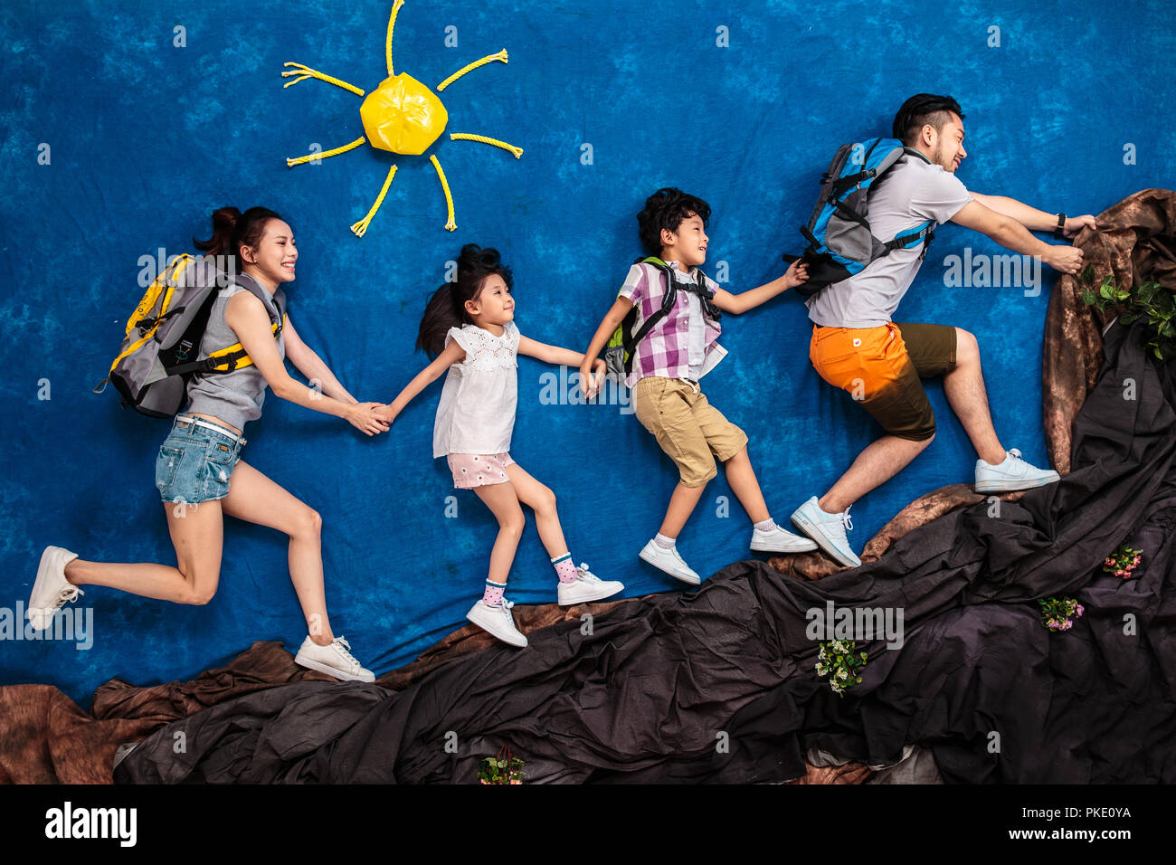 Happy family trip Stock Photo - Alamy