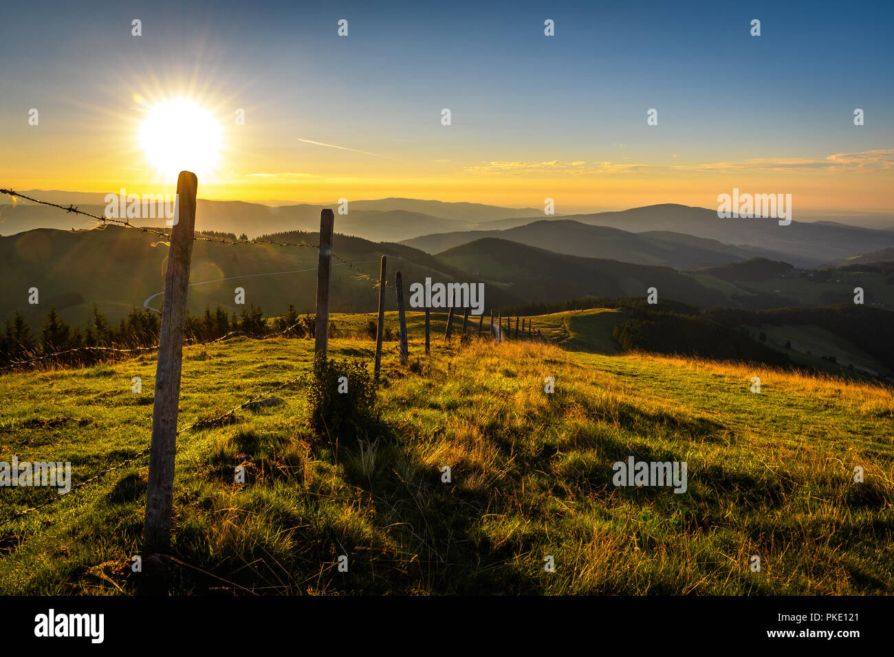 sunrise in the alps Stock Photo - Alamy