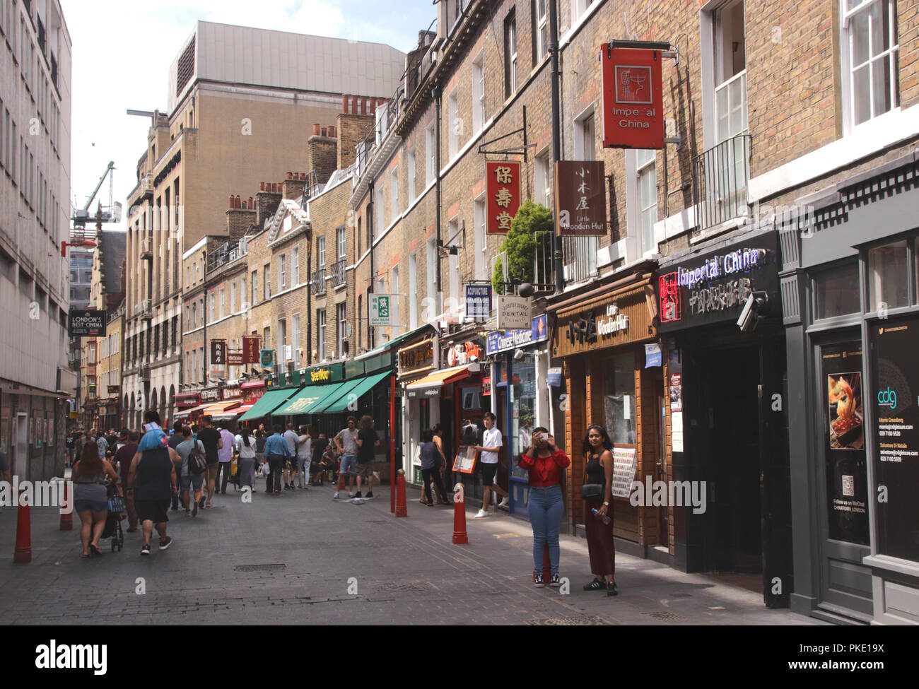 Lisle Street Chinatown Soho London August 2018 Stock Photo - Alamy