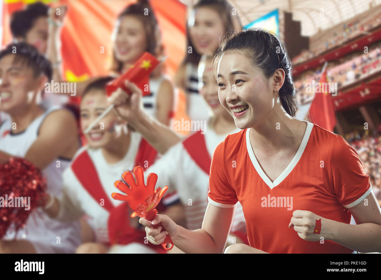 The young fans Stock Photo - Alamy